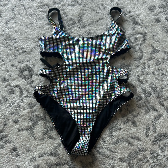 Dolls Kill | Tops | Defy Gravity Holographic Bodysuit | Poshmark